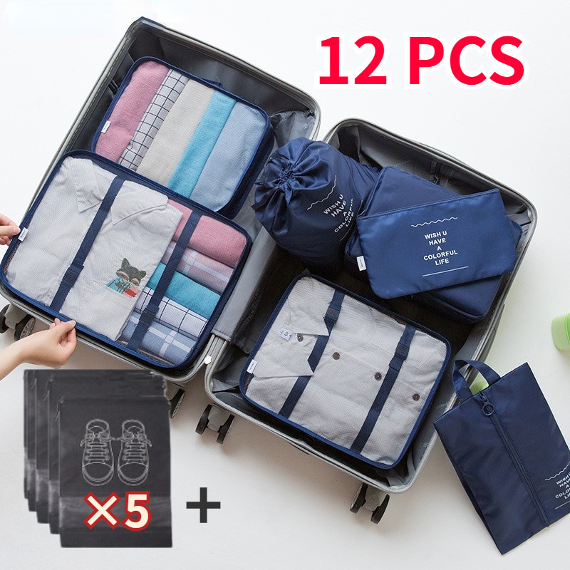 Jual 15 PCS Tas Travel Bag / Tas Travel Organizer Storage Bag Tas ...
