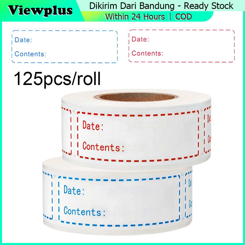 Jual 625Pcs Stiker Label produk Serbaguna dengan Tanggal dan Isi ...