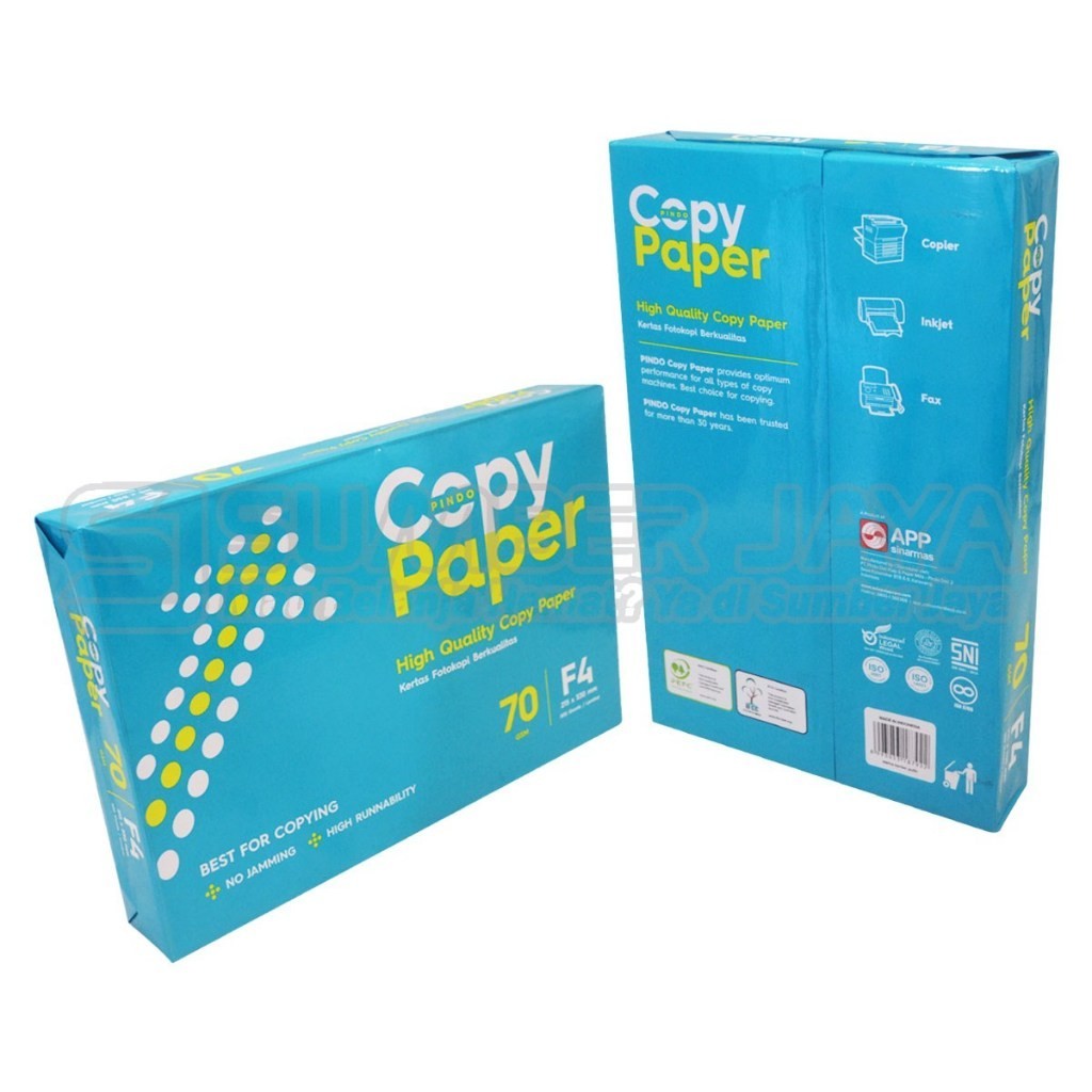 Jual Copy Paper Hvs F4 A4 70 Gsm Kertas Fotocopy / Print HVS High ...