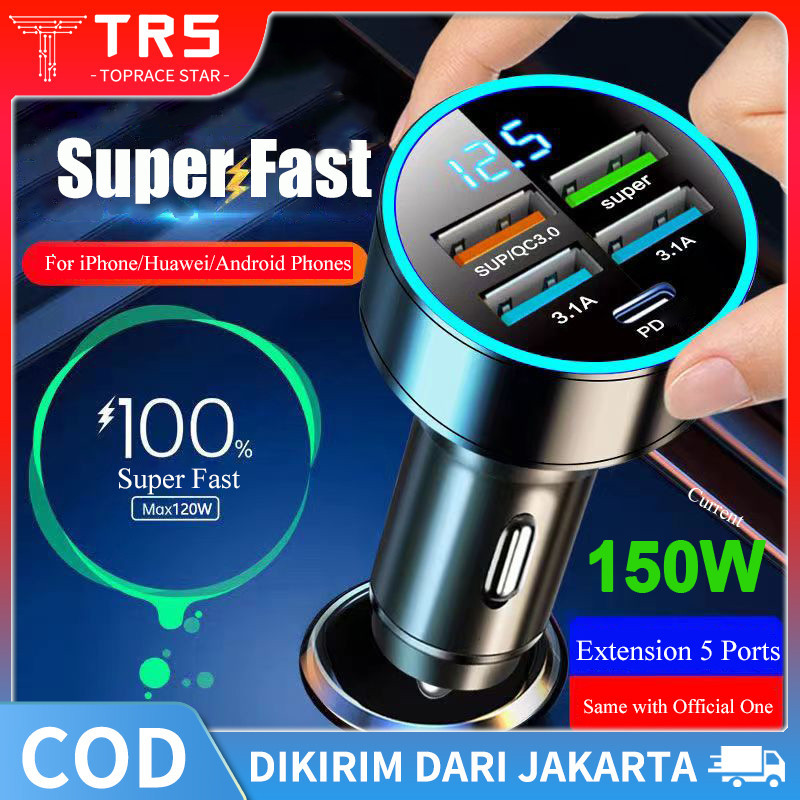 Jual 150W Charger Mobil Adaptor Charger Cepat Ponsel Di Mobil Adaptor ...