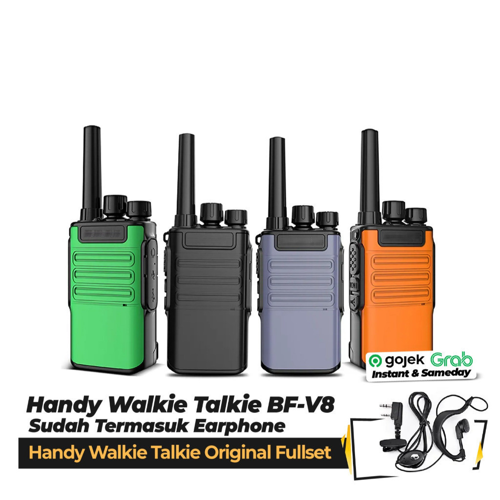 Jual Walkie Talkie V8 Intercom Uhf Vhf Two Way Radio Handheld Wireless Walkie Talkie - Tech.Zone ...