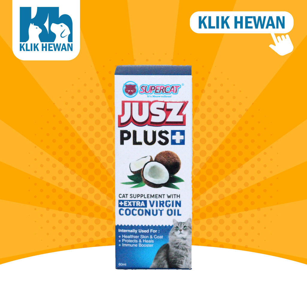 Jual Jusz Plus Cat Supplement Virgin Coconut Oil 60ml / Vitamin Obat ...