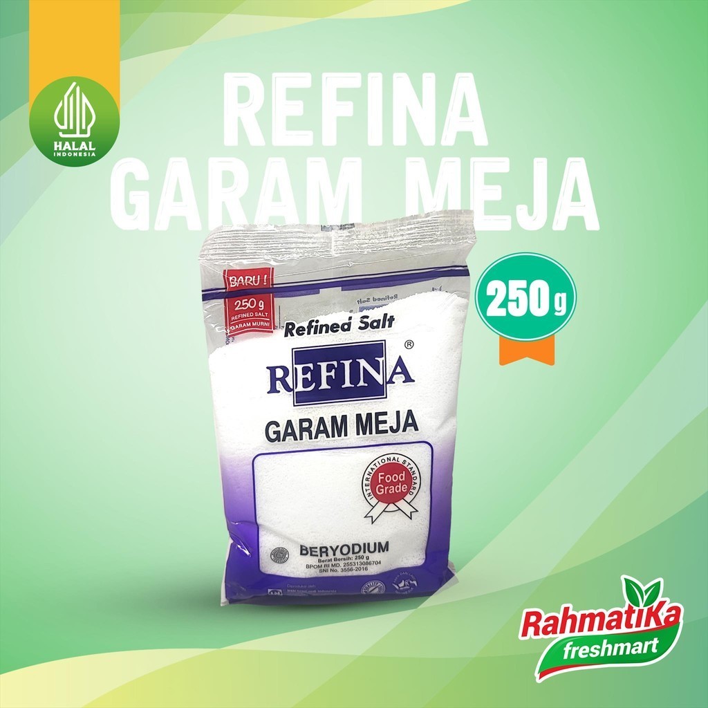 Jual Garam Meja Refina 250 gram | Shopee Indonesia