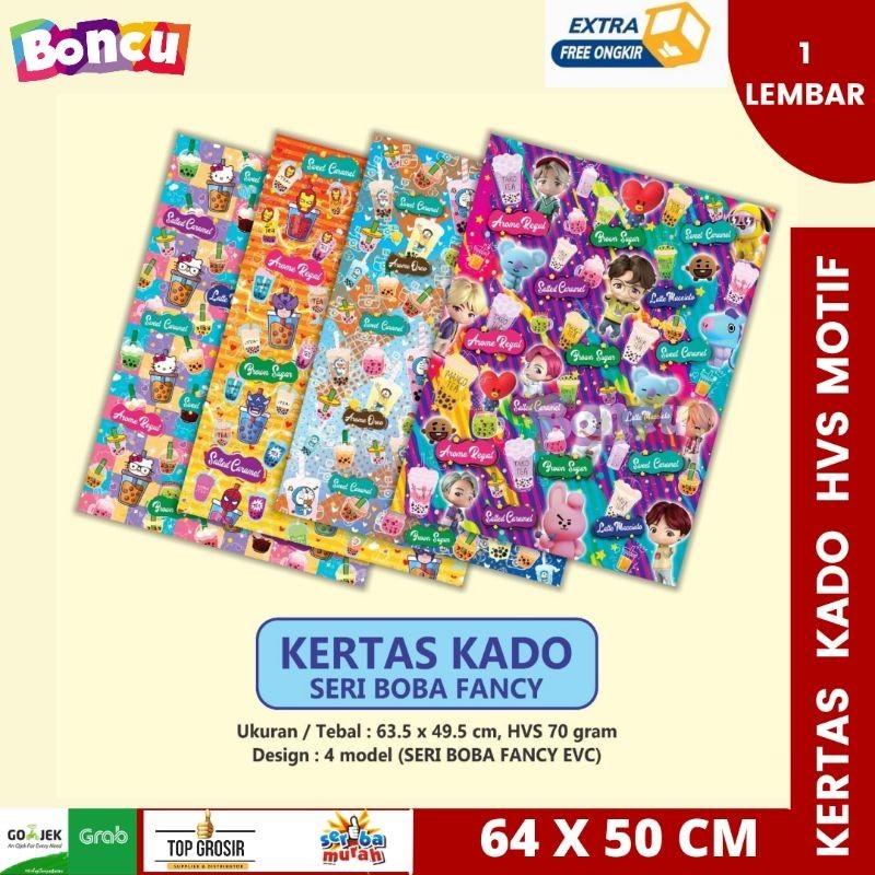 Jual KERTAS KADO HVS PER LEMBAR / BUNGKUS KADO / KERTAS KADO MURAH ...