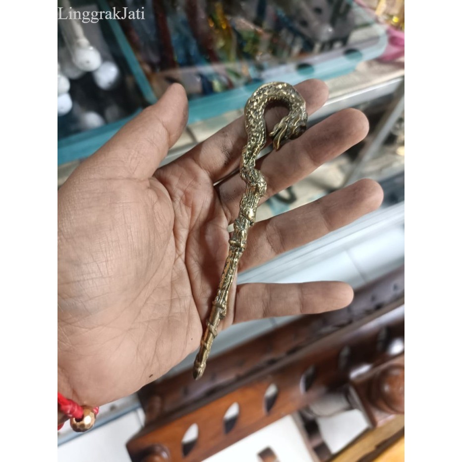 Jual tongkat ular emas full kuningan bk megantara emas full kuningan bk ...