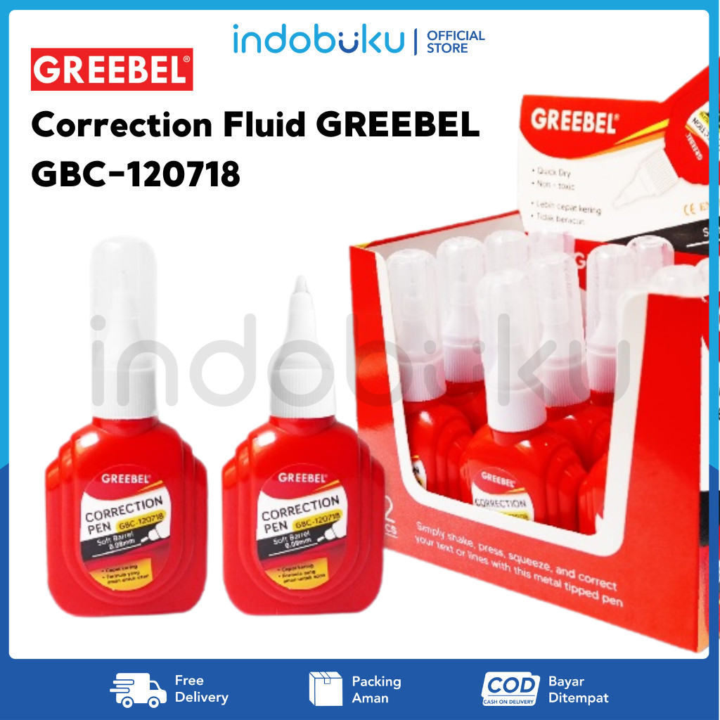 Jual Correction Fluid Tipe X Stipo Cair Greebel GBC-120718 | Shopee ...