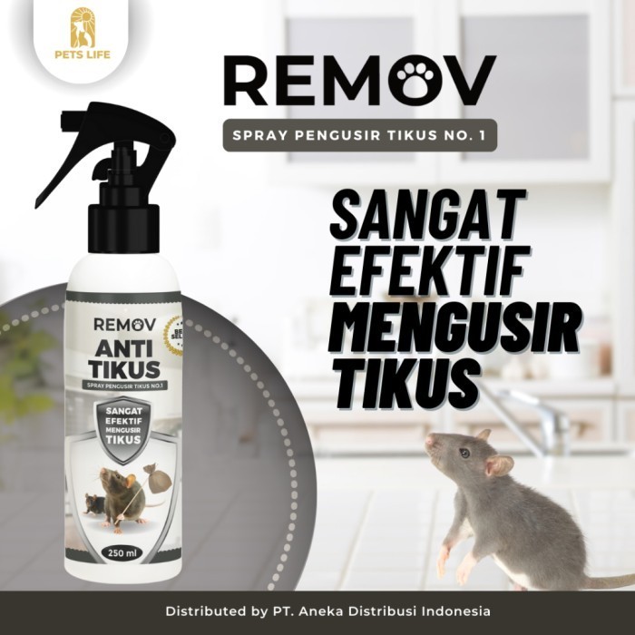 Jual REMOV Spray Anti Tikus Pembasmi Pengusir Pembunuh Hama Racun Obat ...