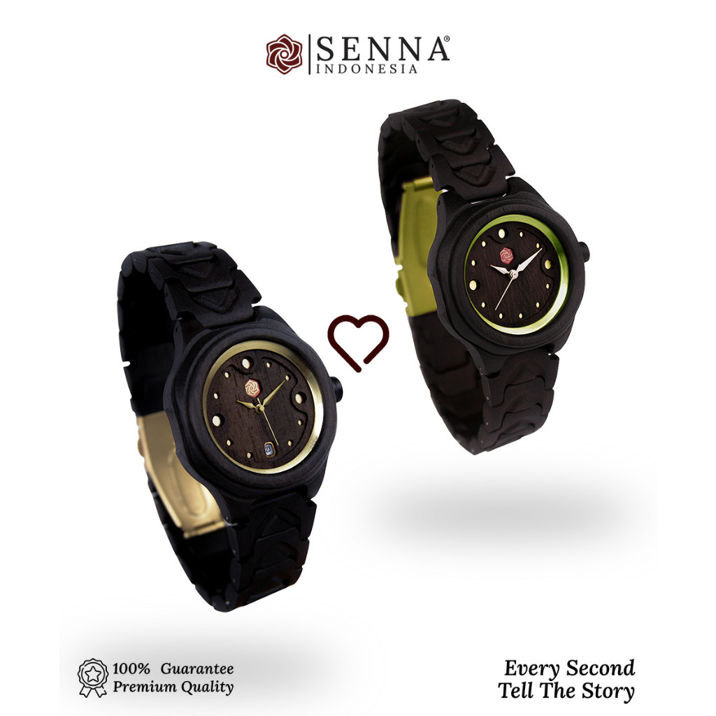 Jual Pormo Senna Bundling Couple Jam Tangan Kayu Beruang Rosewood ️ ...