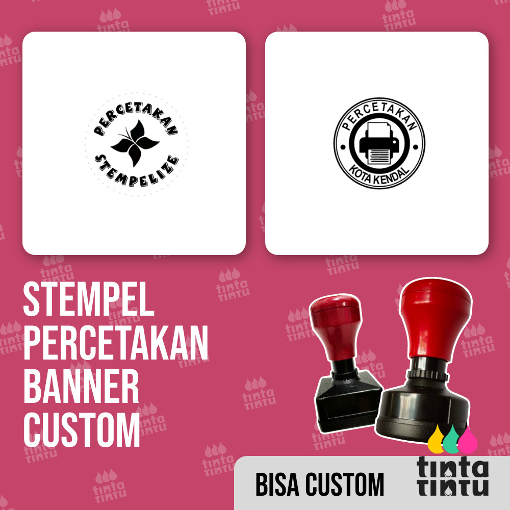 Jual Stempel Percetakan Banner Custom | Shopee Indonesia