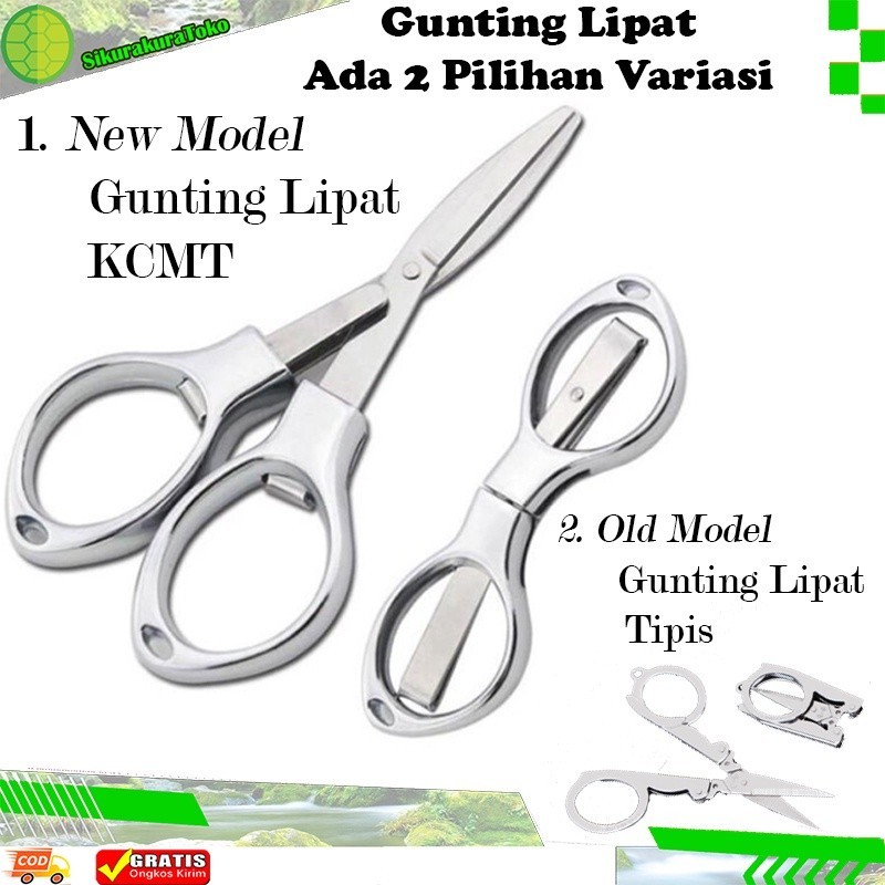 Jual (NCS) Gunting Lipat Stainless Steel Folding Portable Pocket ...