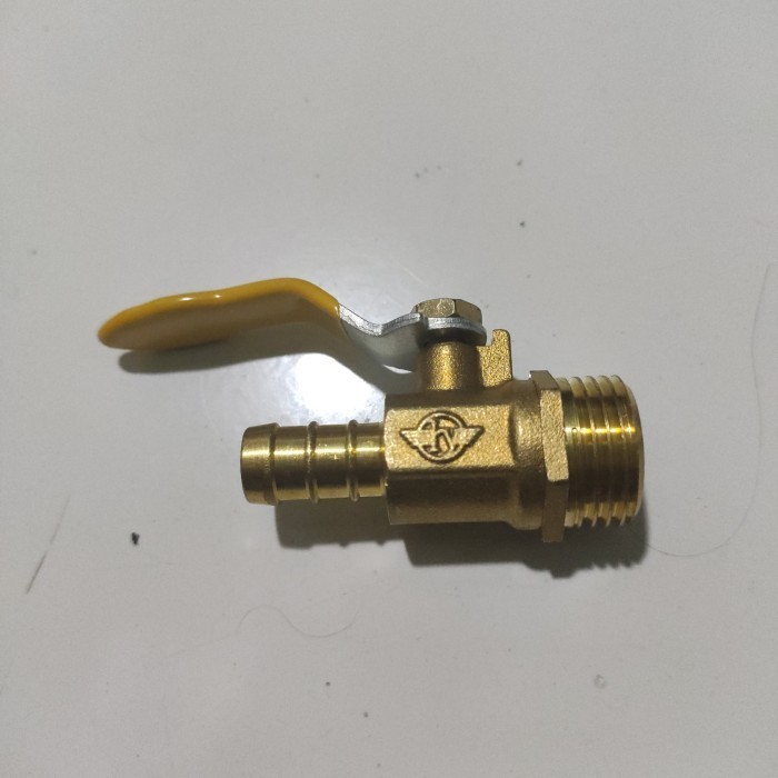 Jual Stop kran/valve gas drat 1/2 x 3/8 inch - Drat luar | Shopee Indonesia
