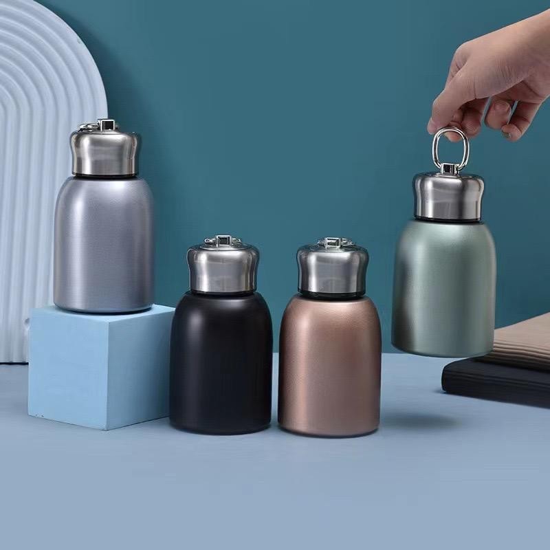 Jual Botol Tumbler Handle Mini Stainless 300ml SUS 304 / Termos Mini ...