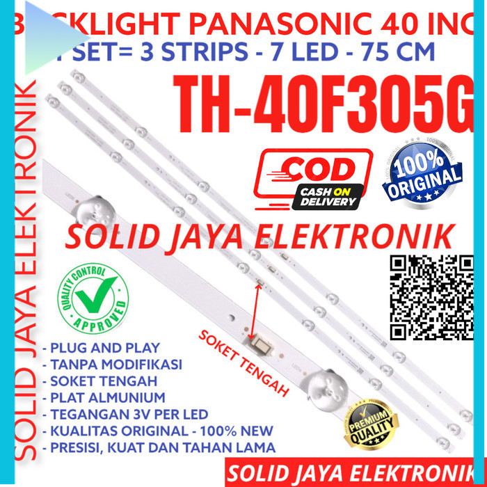 Jual BACKLIGHT TV LED PANASONIC 40 TH 40F305 40F305G TH40F305G 7K LAMPU ...