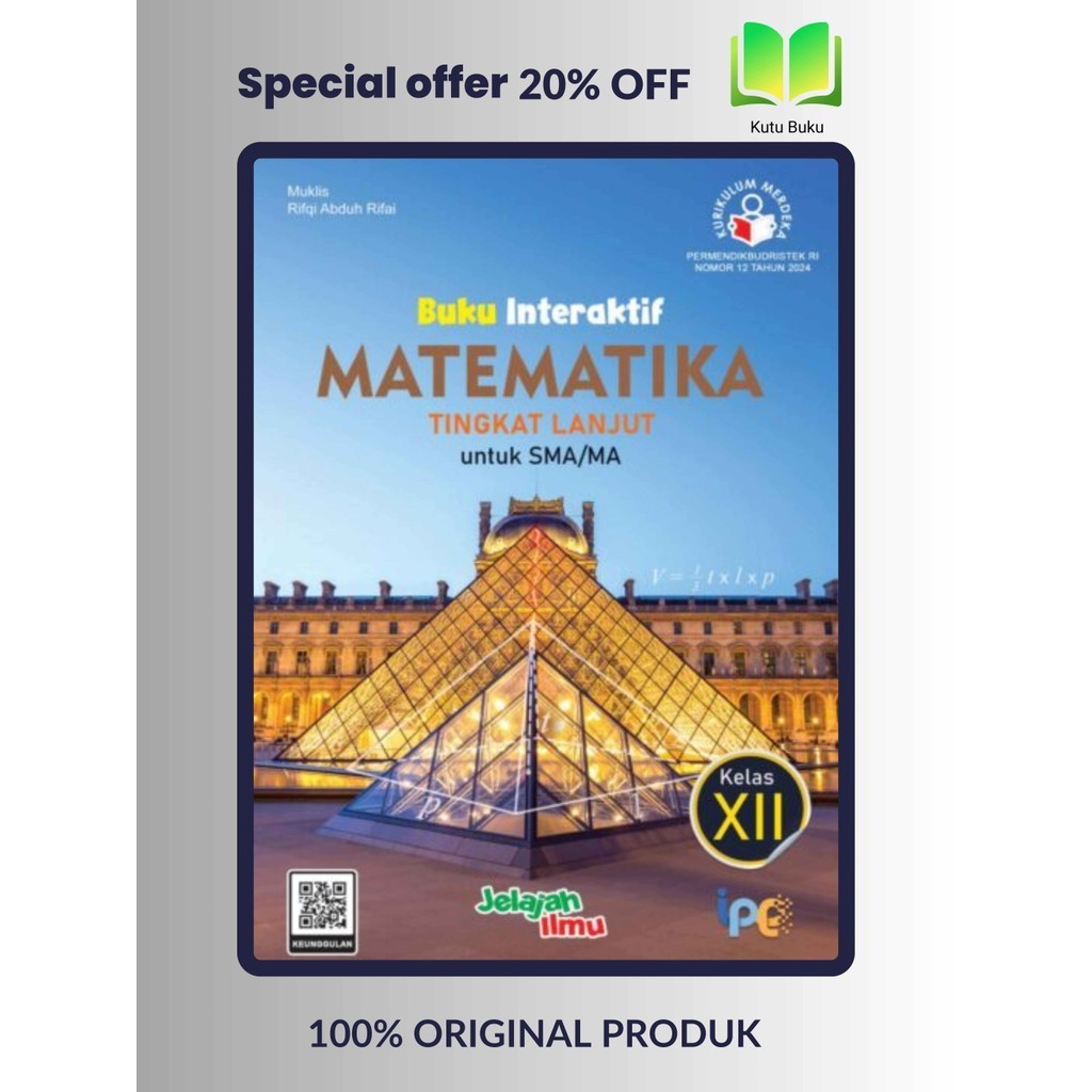 Jual Buku Paket Interaktif MATEMATIKA LANJUT Kelas 12/XII SMA/MA Kurikulum Merdeka Intan ...