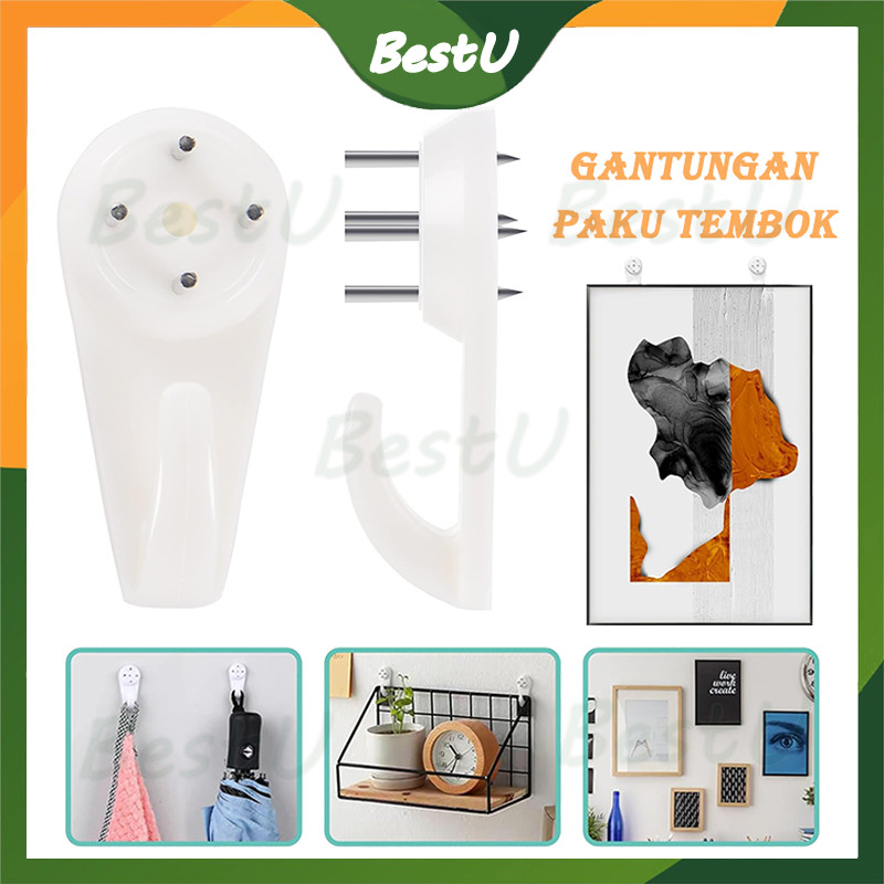 Jual Kait Paku Invisible Paku/Paku Gantungan Dinding /Wall hook kaitan ...
