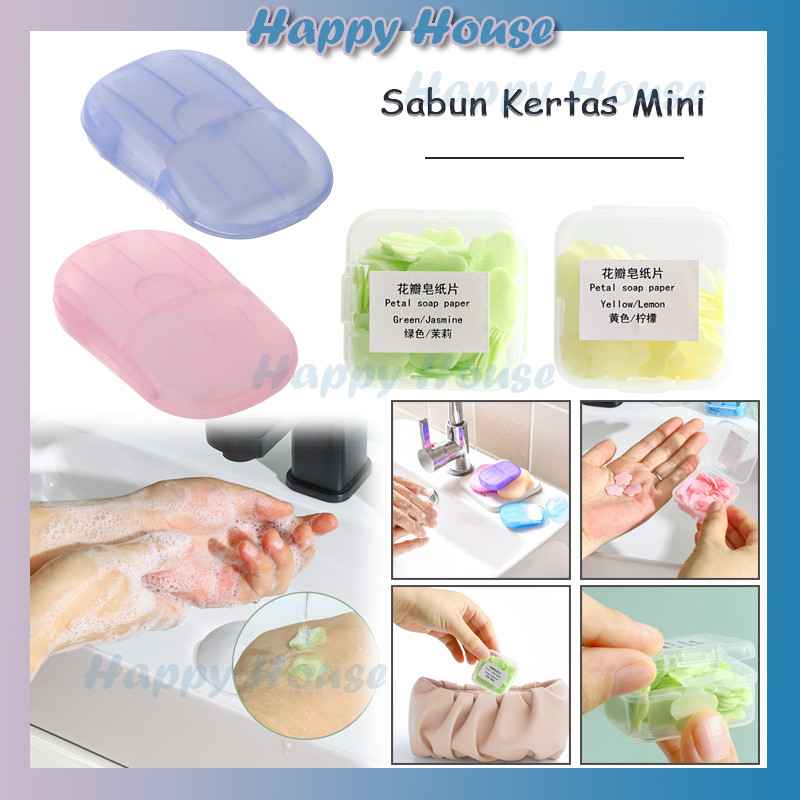 Jual Sabun Cuci Tangan Kertas Sabun Kertas Travelling Portable Paper ...