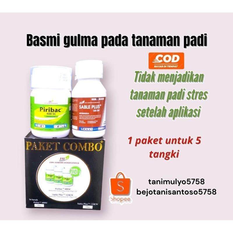 Jual Obat Rumput di Padi PAKET COMBO Obat rumput daun lebar dan daun ...