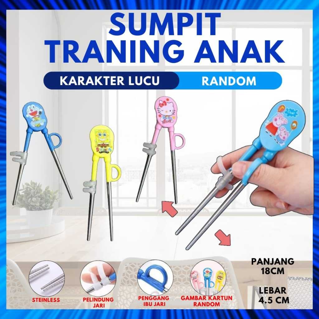 Jual Sumpit Training Sumpit Karakter/ Sumpit Anak Belajar Makan Model ...
