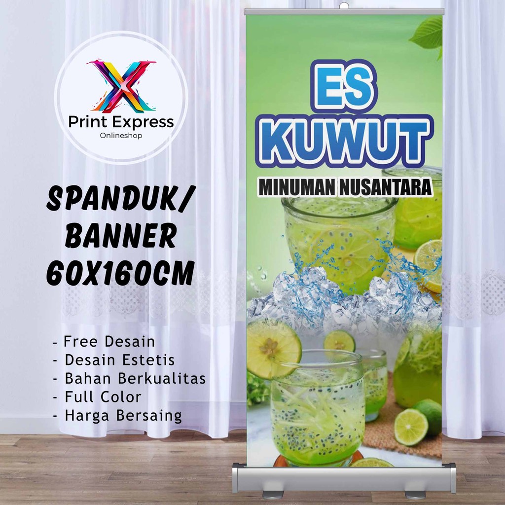 Jual Cetak Spanduk Es Kuwut Minuman Nusantara 60x160 Cm Bisa Rekues ...