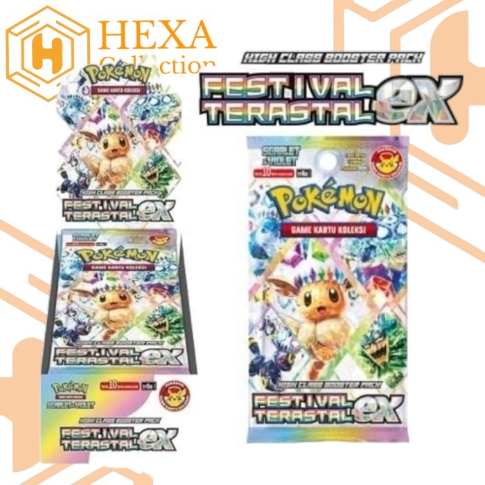 Jual Kartu Pokemon TCG Scarlet Violet SV8a Terastal Festival Eevee Evolution Booster Box ...