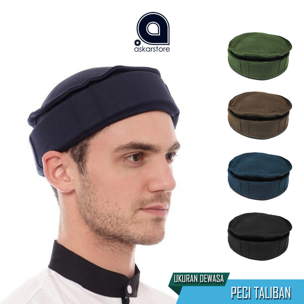 Jual Peci Dewasa Polos Model Taliban Murah Berkualitas / Peci kopiah ...