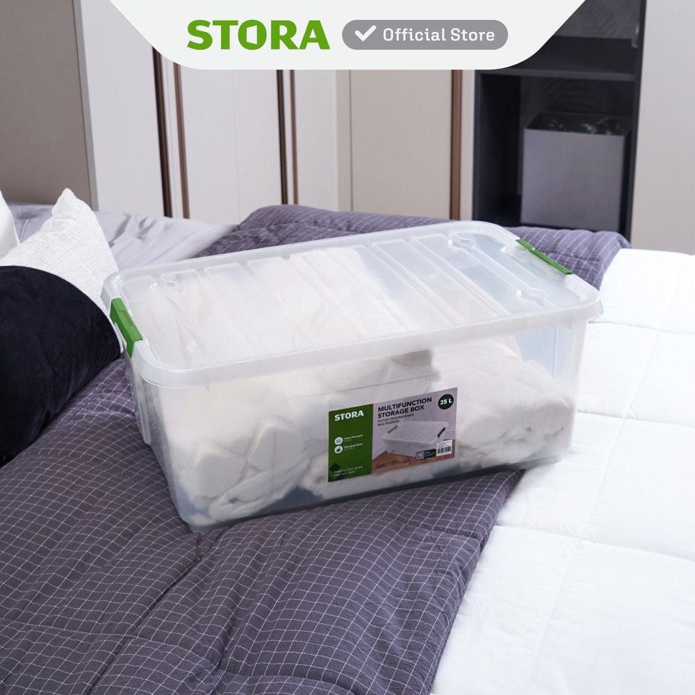 Jual Stora 58X37.5X23.5 cm Kotak Penyimpanan - Hijau Container Box ...