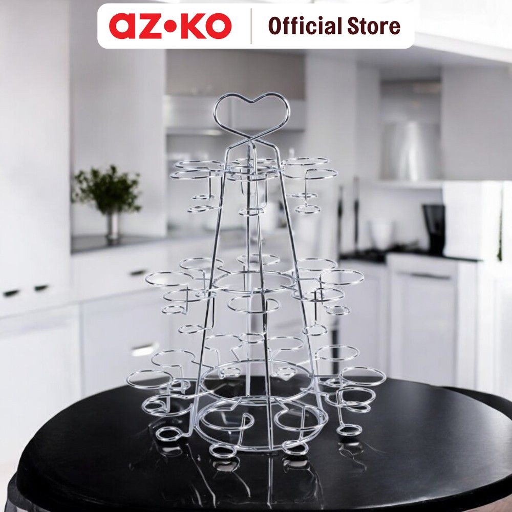 Jual AZKO Stora Rak Gelas Susun - Silver | Shopee Indonesia
