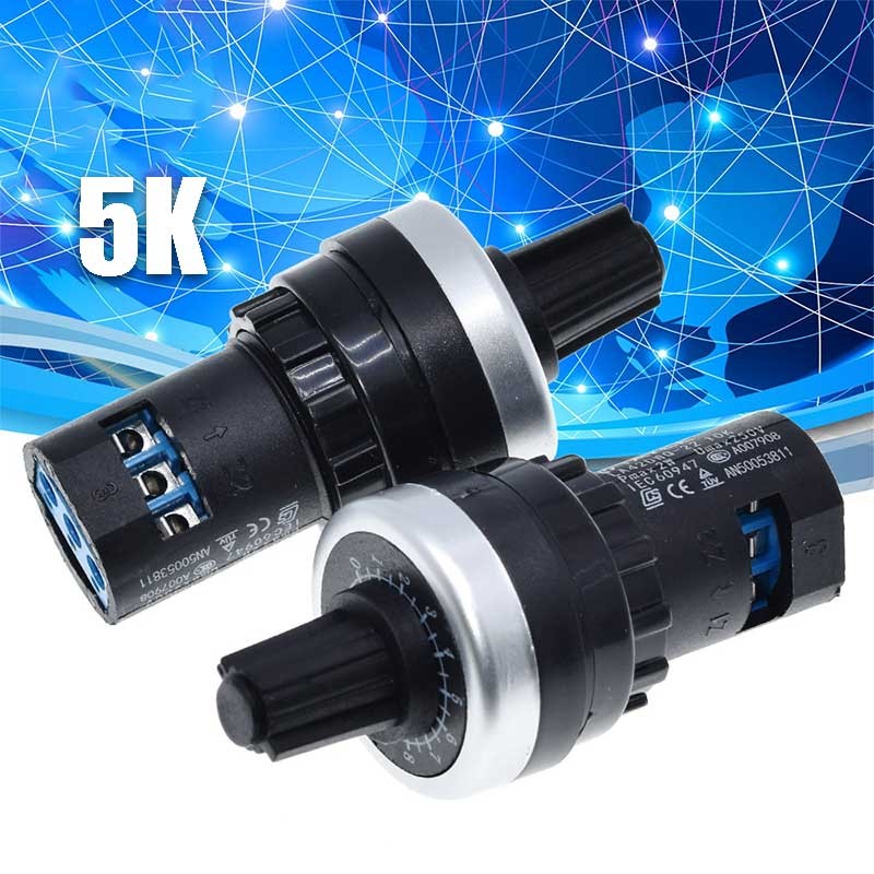 Jual Potensiometer Converter LA42DWQ-22 5k 22mm Potensio Meter Knob ...