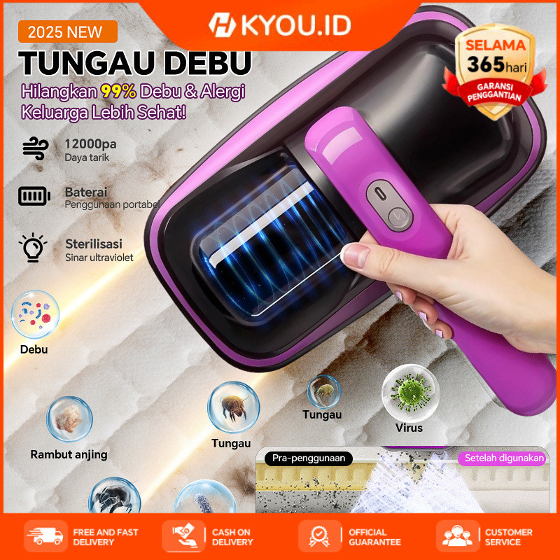 Jual 【COD】10000Pa penyedot debu nirkabel penghilang tungau debu alat ...