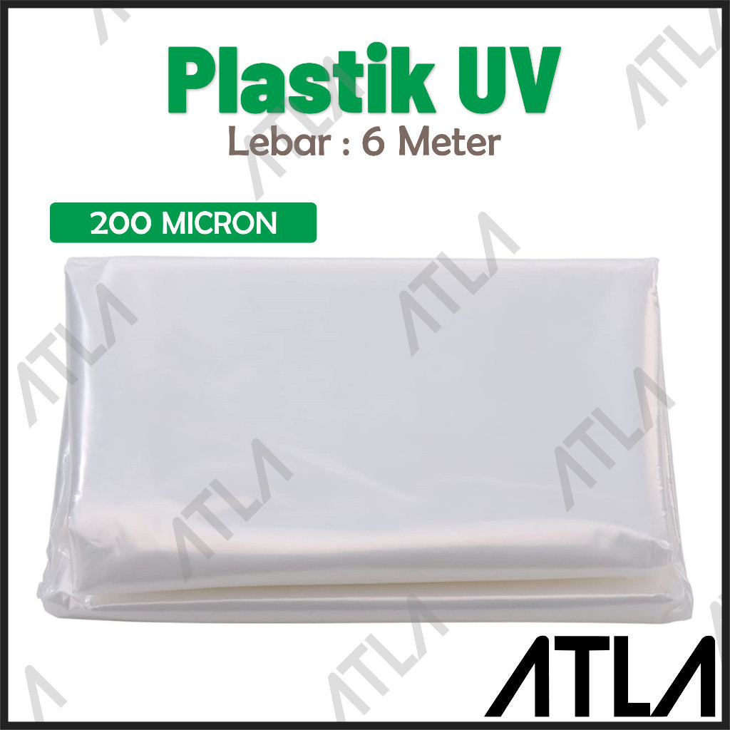 Jual Plastik UV 6 Meter Bening Plastic UV Film Transparan Green House ...