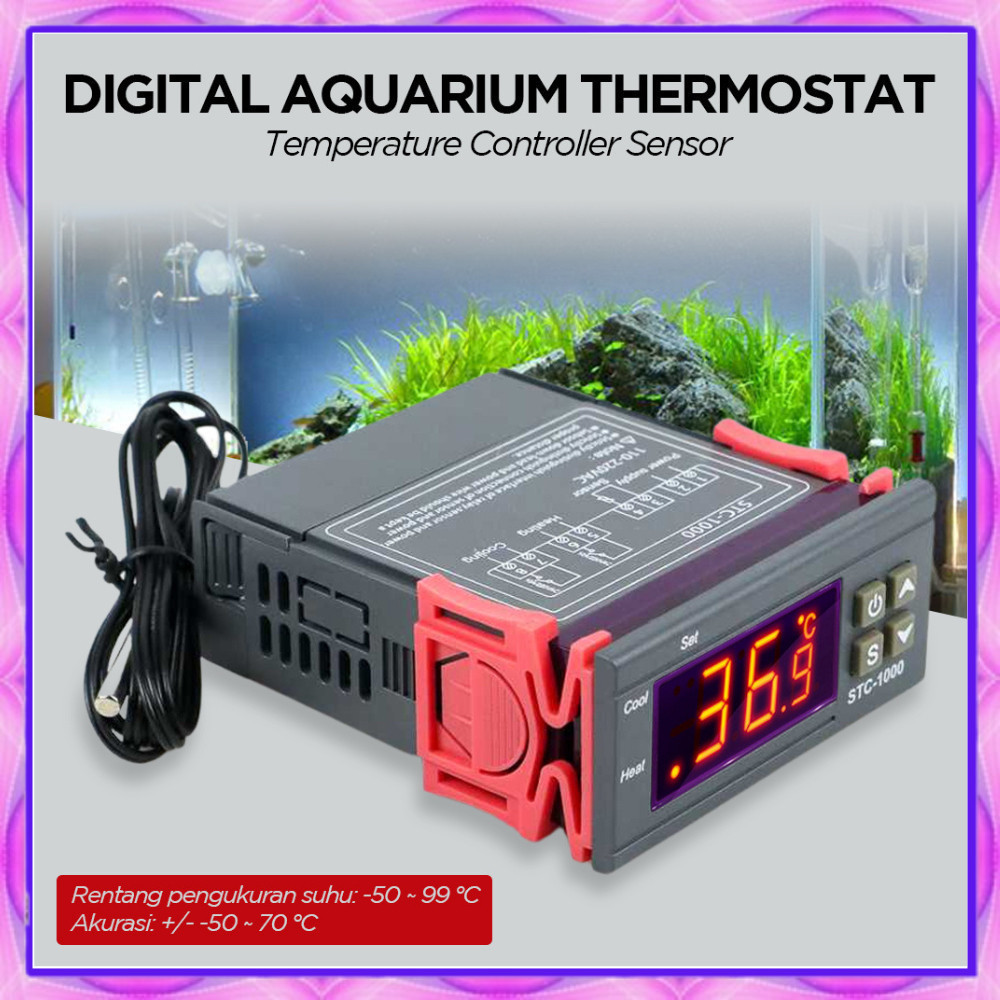 Jual Digital Thermostat Temperature Controller Sensor STC-1000 Digital ...