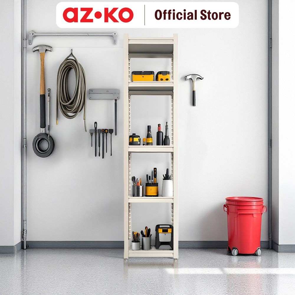 Jual AZKO Masterspace Urban Rak Besi 5 Tingkat 45x30x183 cm - Krem ...