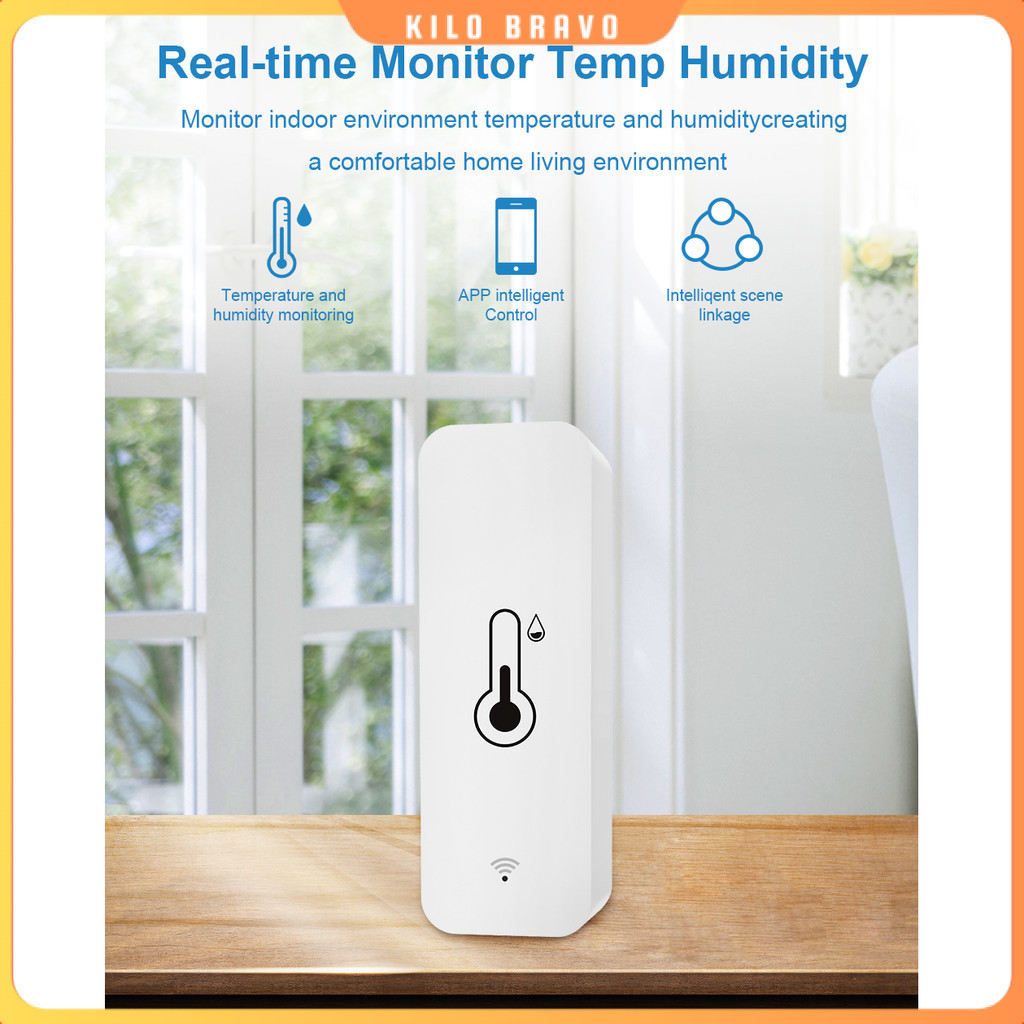 Jual Smart Temperature and Humidity Sensor Hygrometer Real Time Tuya ...