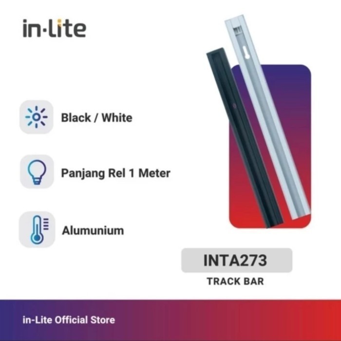 Jual INLITE Track Light INTA273 IN-LITE INTA 273 Track Bar 1 Meter 2 ...