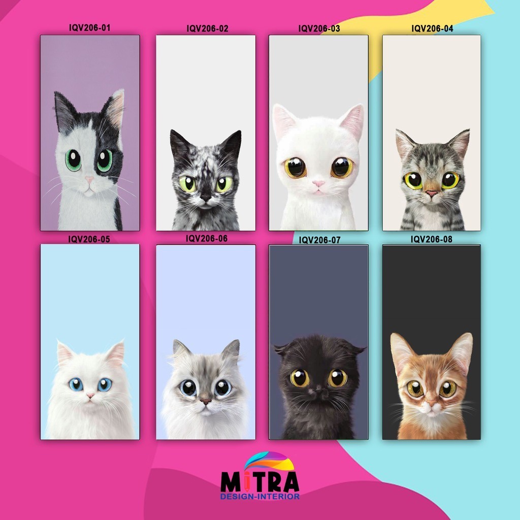 Jual Hiasan Dinding Poster Kucing Cat Animal Walldecor Pajangan Poster ...