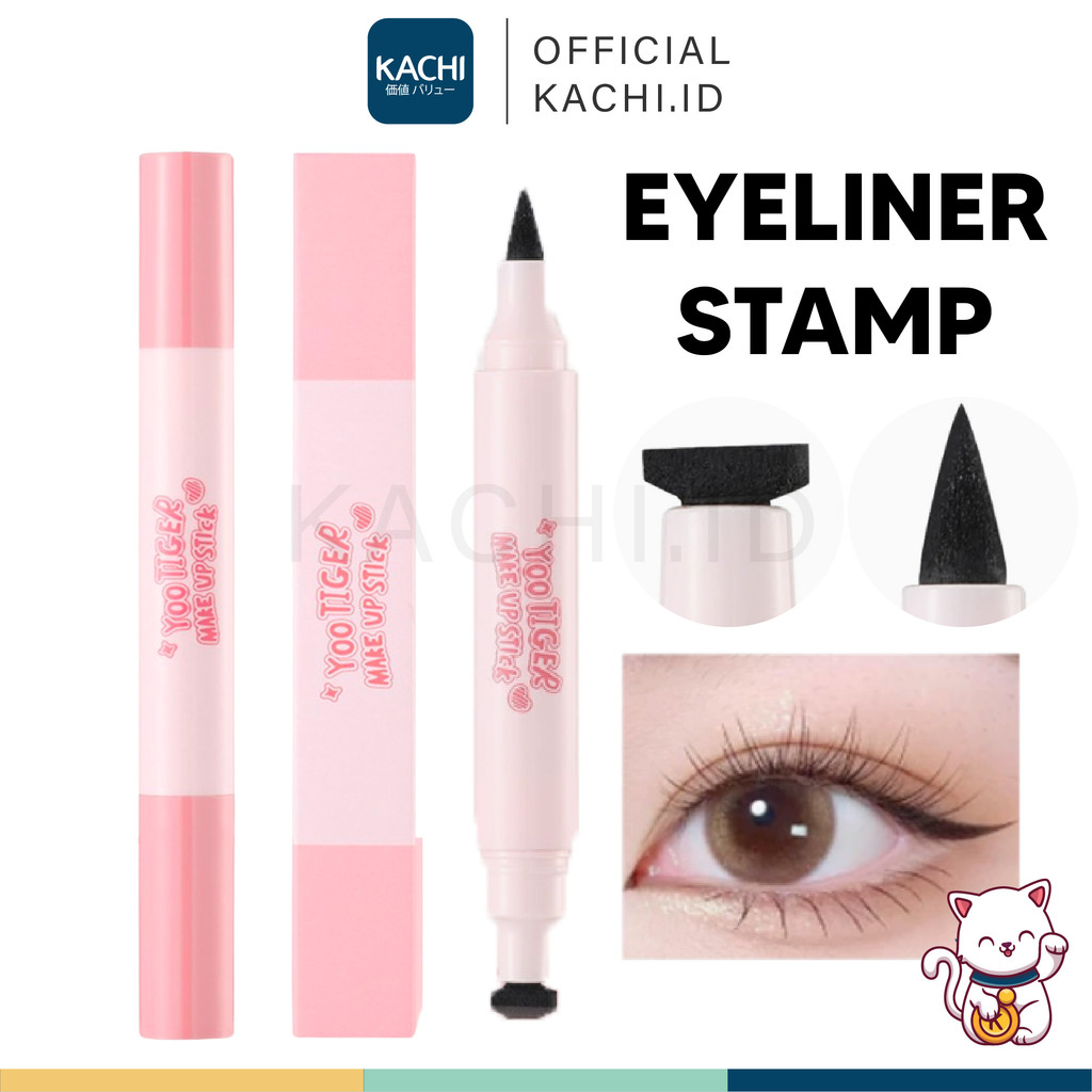 Jual KACHI - YOO TIGER Eyeliner Stamp 2 in 1 Waterproof Double Head ...