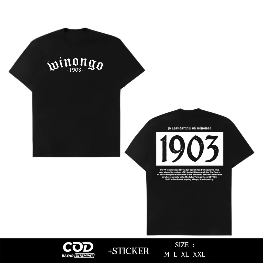 Jual Kaos PSHW Persaudaraan SH Winongo 1903 by Redbil Official Store ...