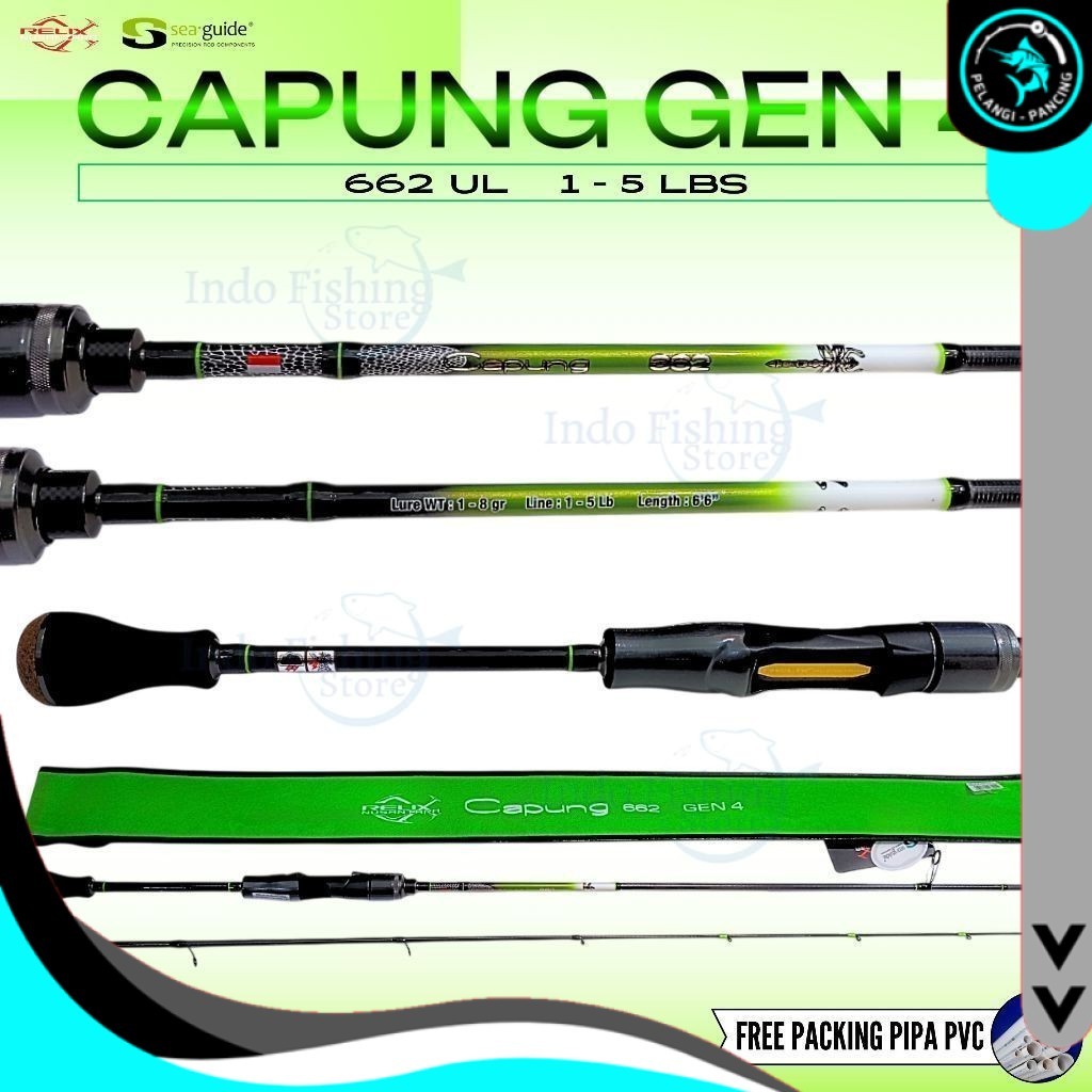 Jual Joran Pancing Relix Nusantara Capung 662 UL (1-5 lbs) GEN II Gen 3 Penta & 4 New Top ...