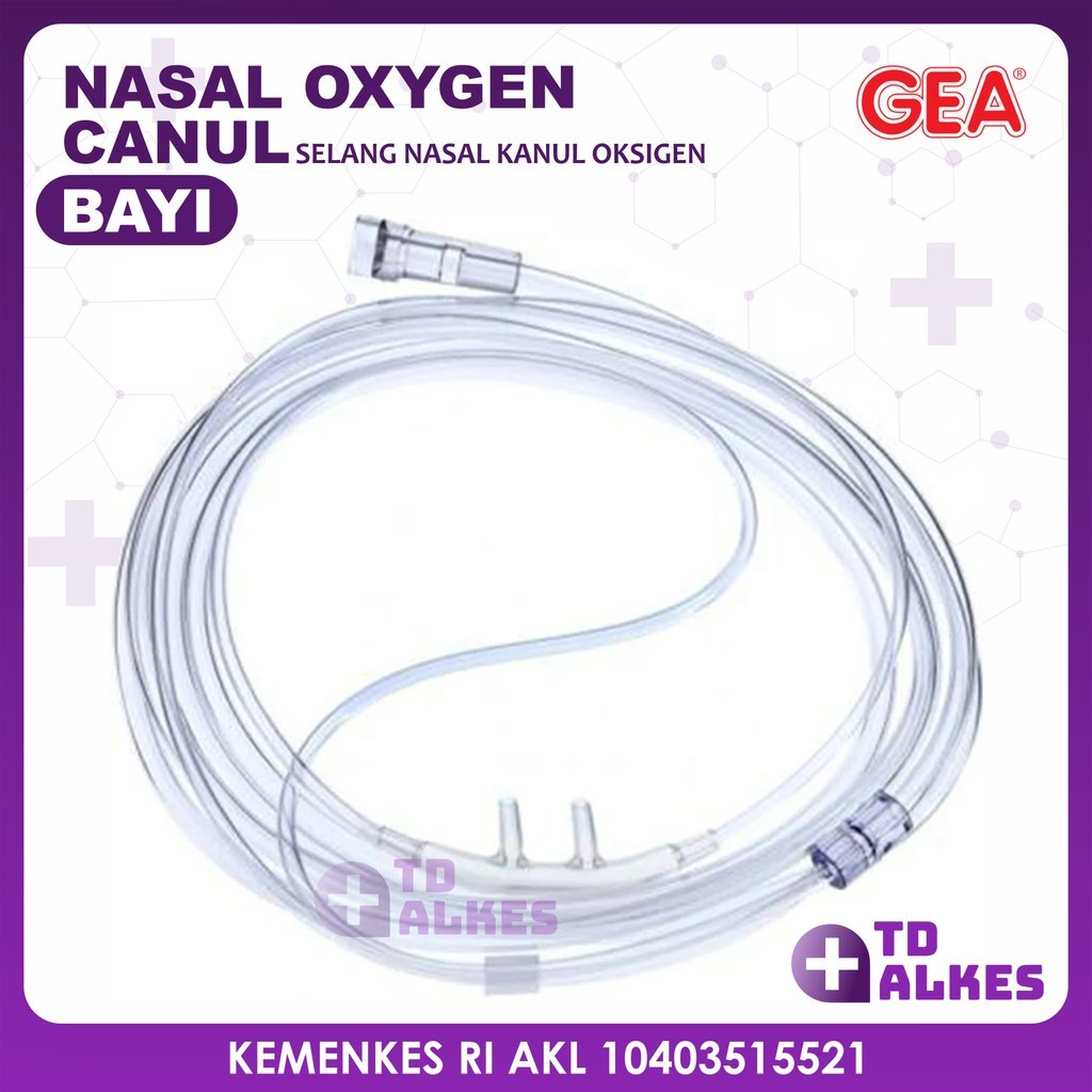 Jual Oxygen Cannnula Kanul Selang Nasal Bayi Infant Hidung Oksigen GEA ...