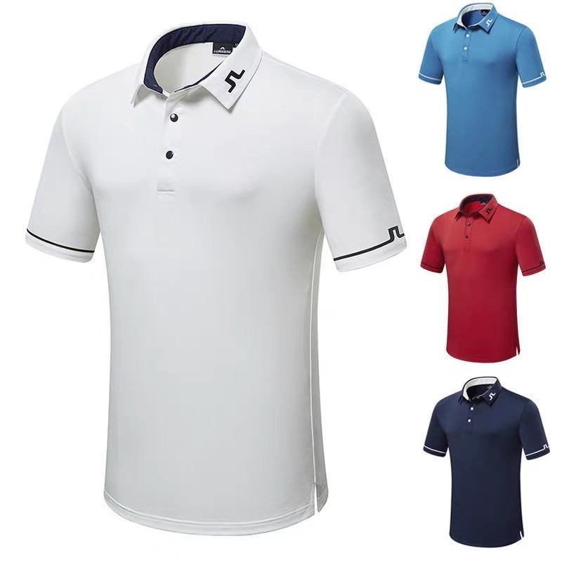 Jual Polo Shirt Baju Pria Golf Polyester Cuff Logo JLN-092 | Shopee ...