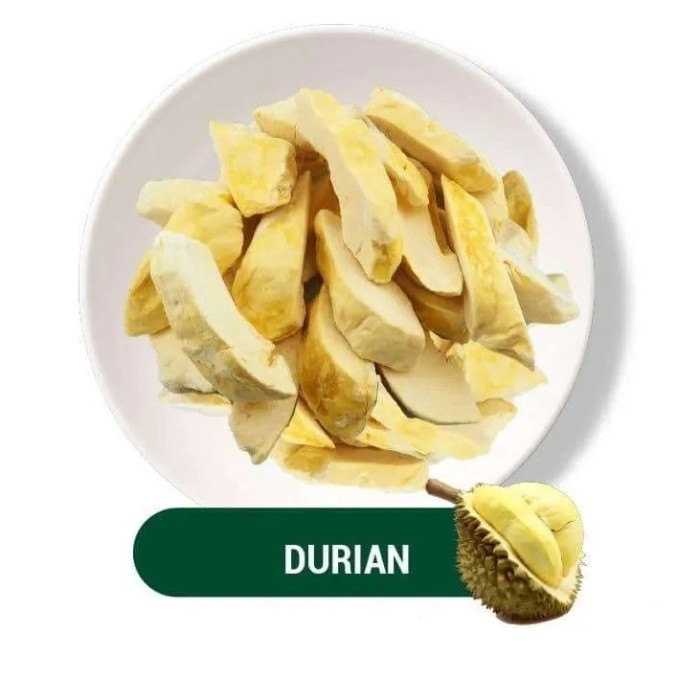 Jual Freeze Dried Fruit Durian snack / Buah Durian Duren Kering 1 kg ...