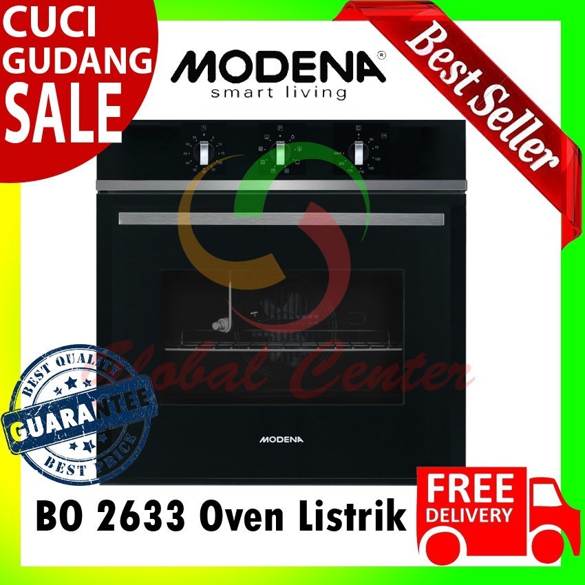 Jual Modena BO 2633 Oven Listrik Built In 60 Cm Original Garansi Resmi ...