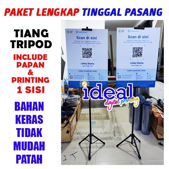 Jual [Murmer]- TRIPOD BANNER / Tiang promosi 2 sisi / Standing banner ...