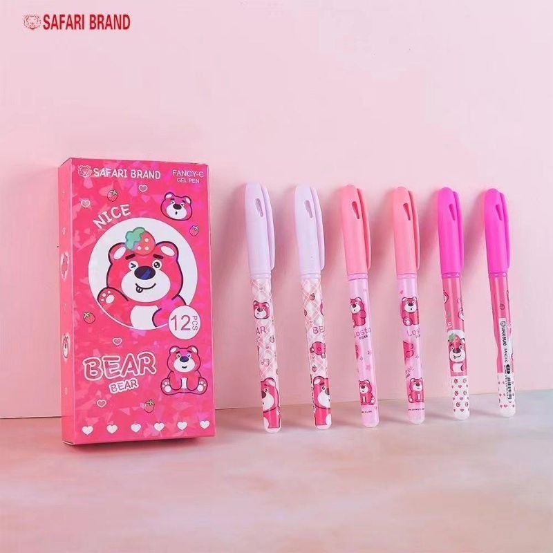 Jual PULPEN KARAKTER LOTSO PINK 0.5mm (12pcs) || Bolpoint Ipen Lotso ...