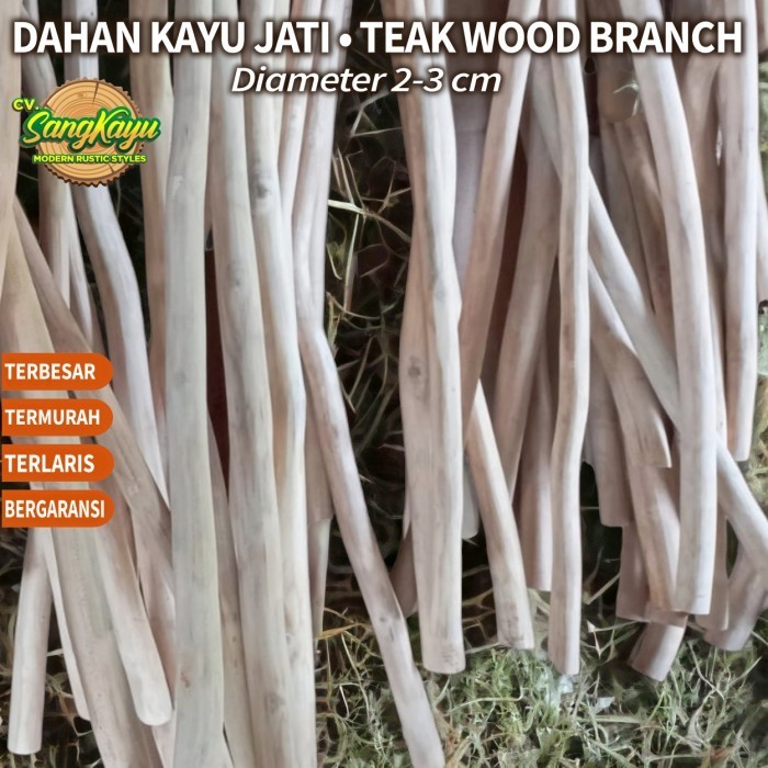 Jual Macrame 2-3x70Cm Dahan ranting kayu jati teak wood baha craft ...