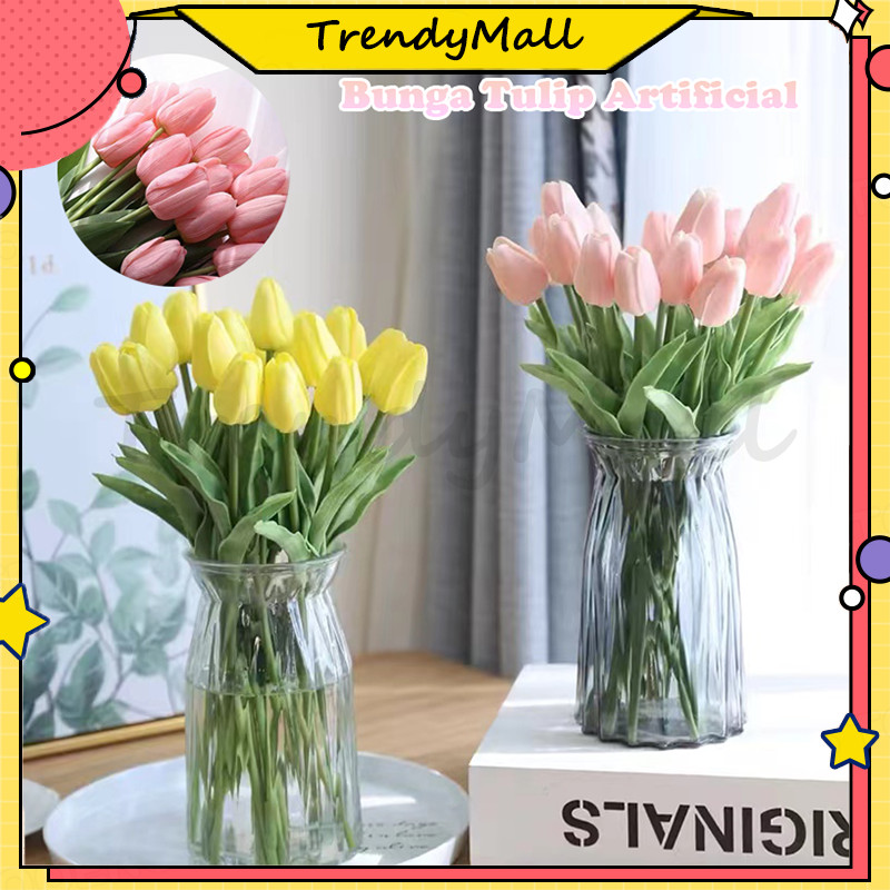 Jual Setangkai Bunga Tulip Floral Artificial Flower /Tulip Latex Palsu ...