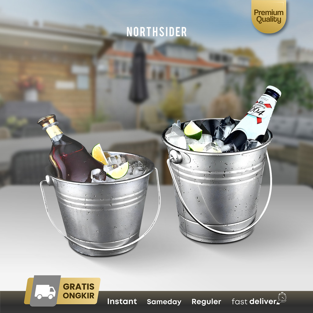 Jual Ice Bucket Ember es batu stainless minuman botol Bir soft drink KS ...