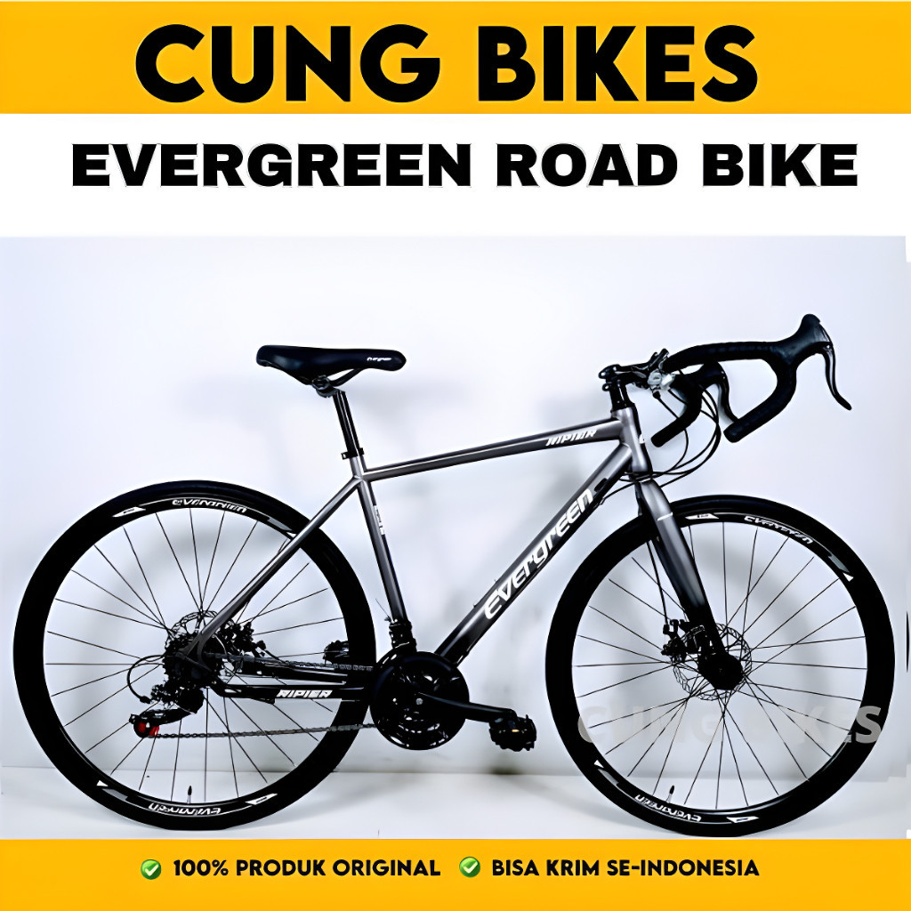 Jual Sepeda Balap atau sepeda Road bike Evergreen Rapier 700 C | Shopee ...