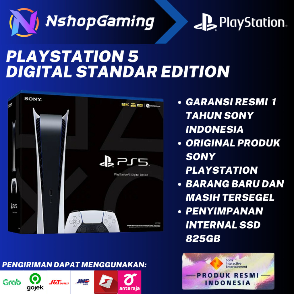 Jual Playstation 5 Digital Version - Standar (Garansi Resmi Sony Indonesia) | Shopee Indonesia