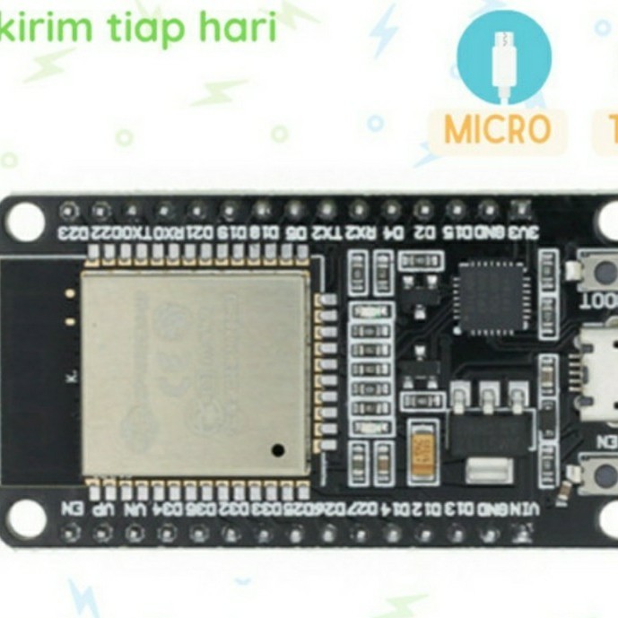 Jual ESP32 WROOM ESP 32 WIFI BLE CP2102 Development BOARD - micro USB ...